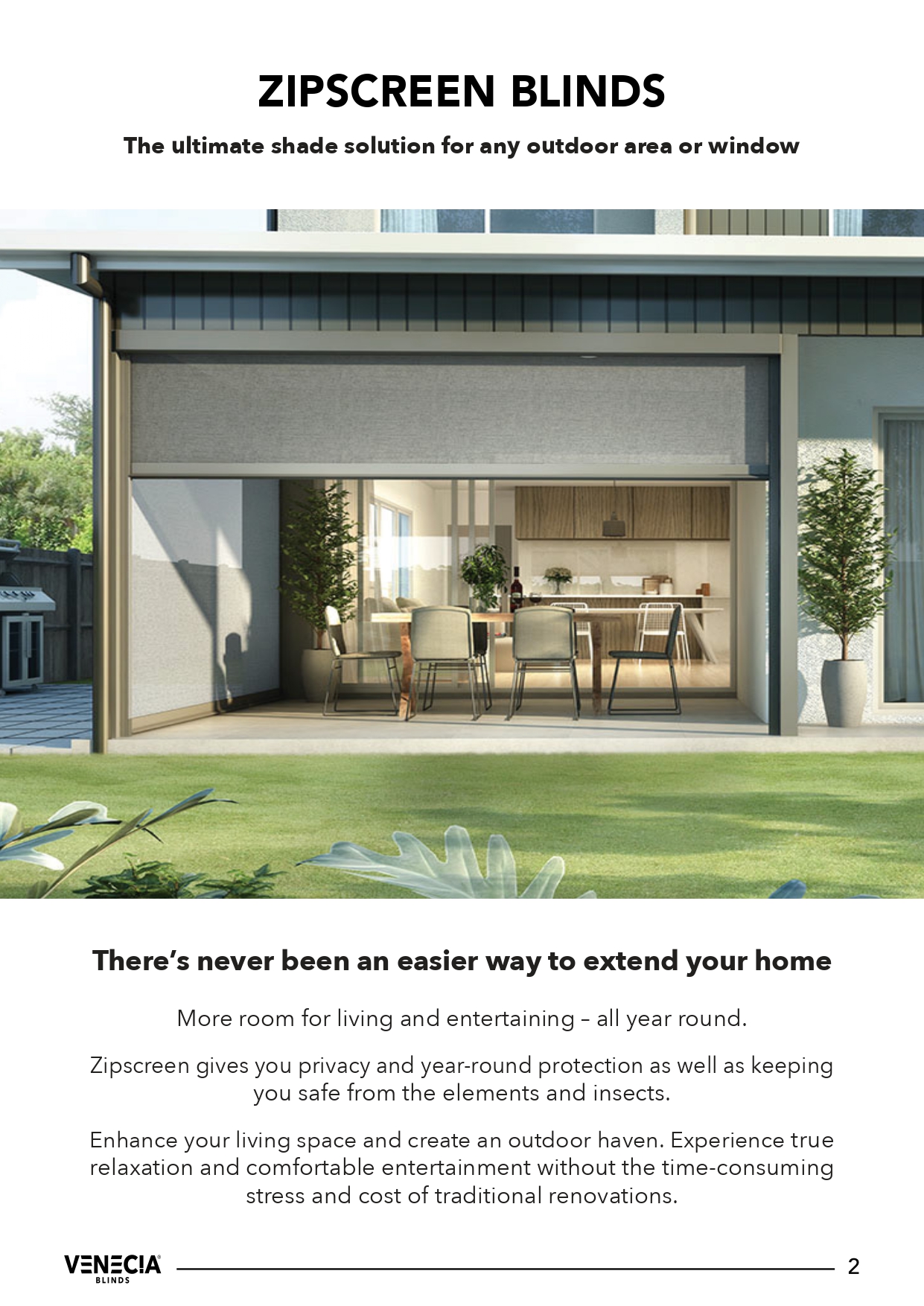 Venecia Blinds Zipscreen - شركة سمارت للستائر